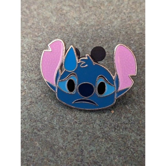 Disney | Jewelry | Disney Parks Trading Pin Stitch Emoji Blitz Nervous ...